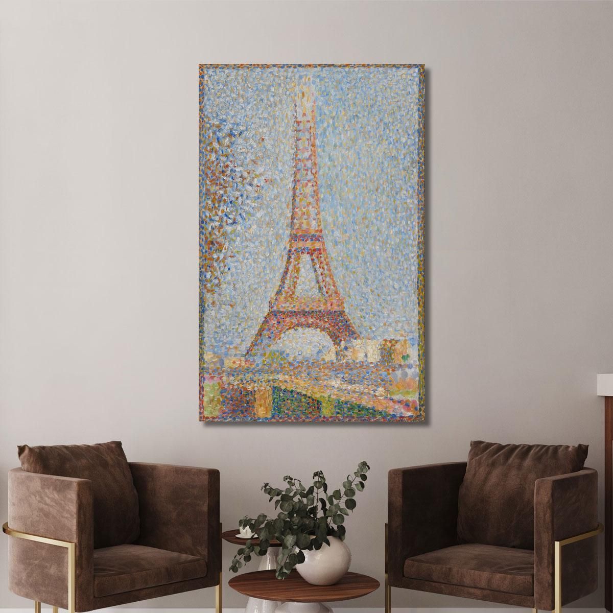 Eiffel Tower Georges Seurat canvas print