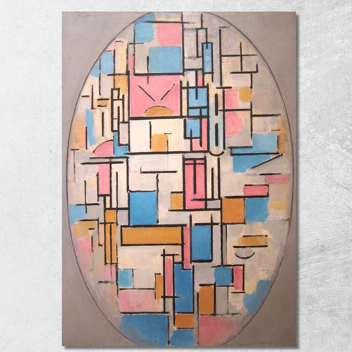 Composición En Óvalo Con Planos De Color 1 Piet Mondrian cuadro en lienzo