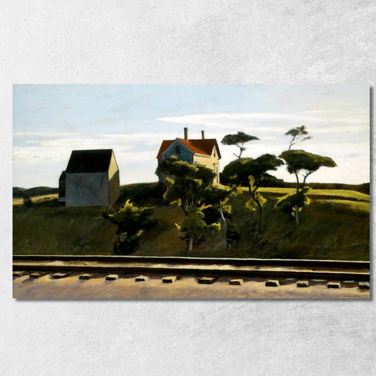 New Haven Et Hartford Edward Hopper, eho27 tableau impression sur toile ...