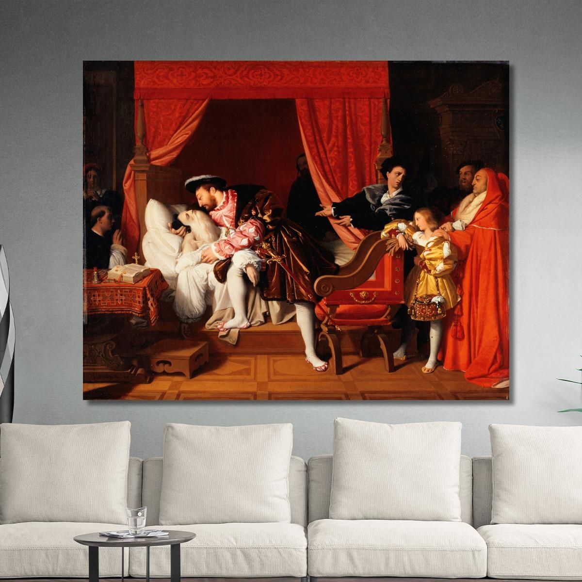 Francis I Receives Leonardo Da Vinci'S Last Sighs Jean Auguste ...