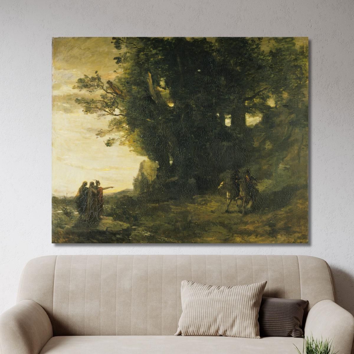 Macbeth Paysage Macbeth Landscape Jean-Baptiste-Camille Corot canvas print