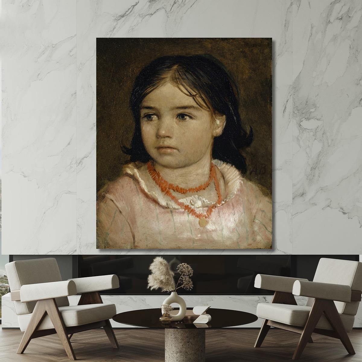 Portrait Of Lucia The Artist'S Daughter Arnold Böcklin canvas print