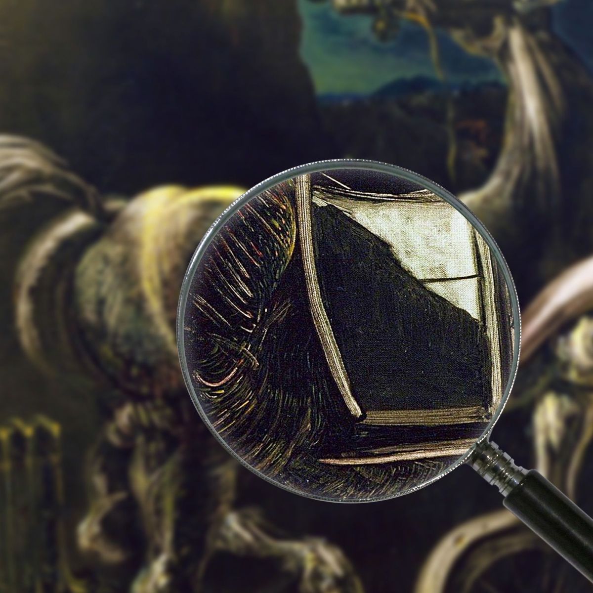 Remains Of A Car Giving Birth To A Horse Biting A Telephone Sd52 Dali Salvador canvas print