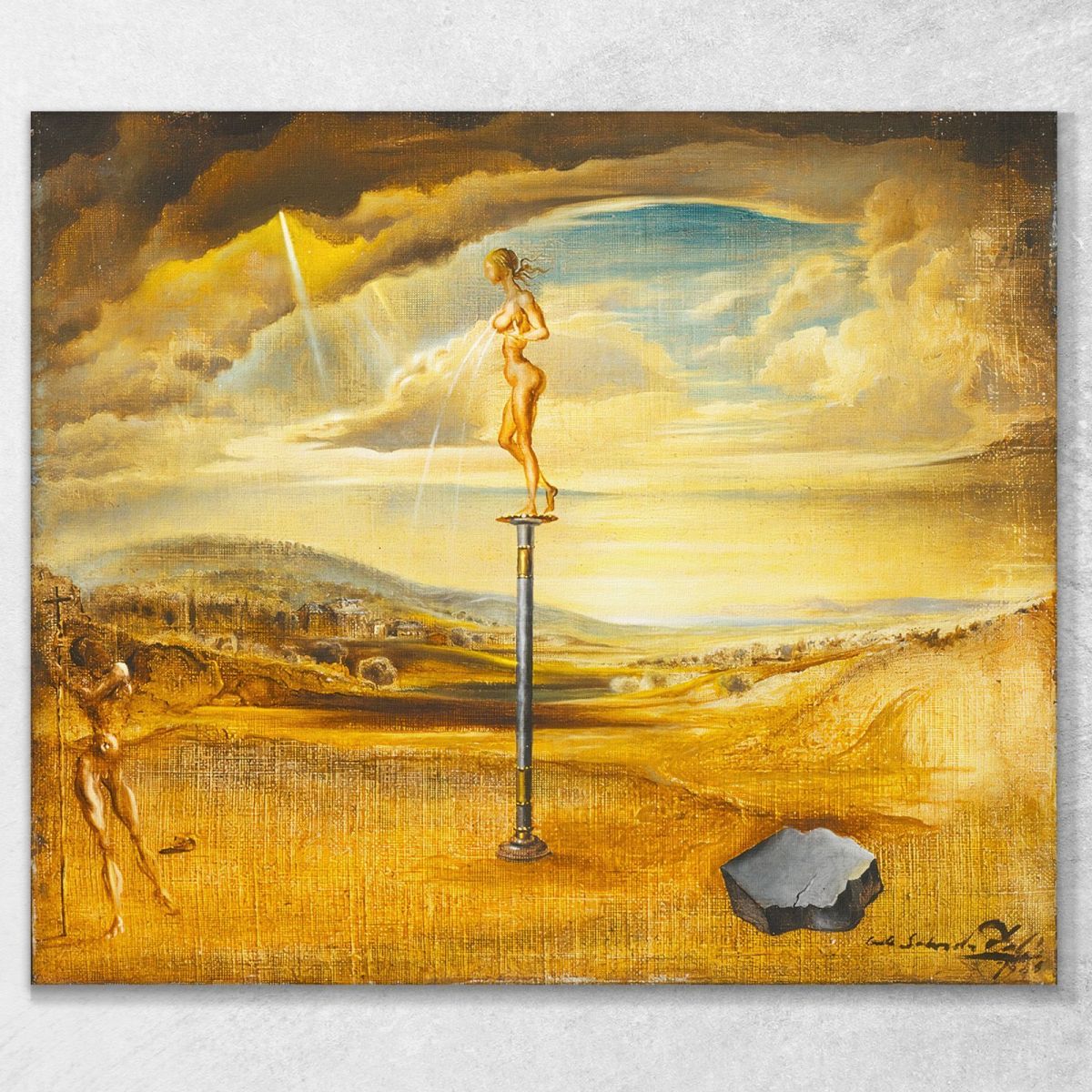 Milk Fountain Dali Salvador canvas print
