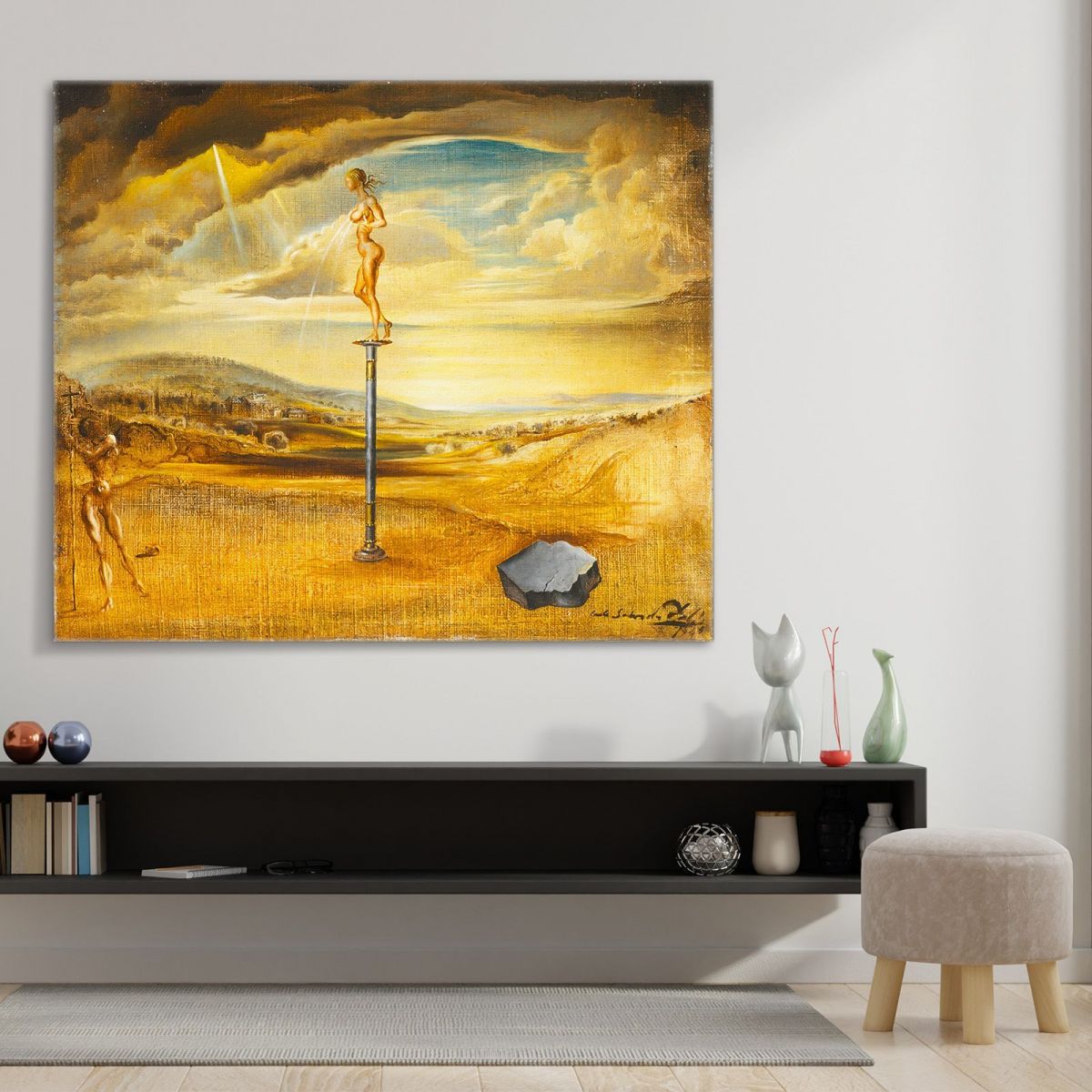 Milk Fountain Dali Salvador canvas print