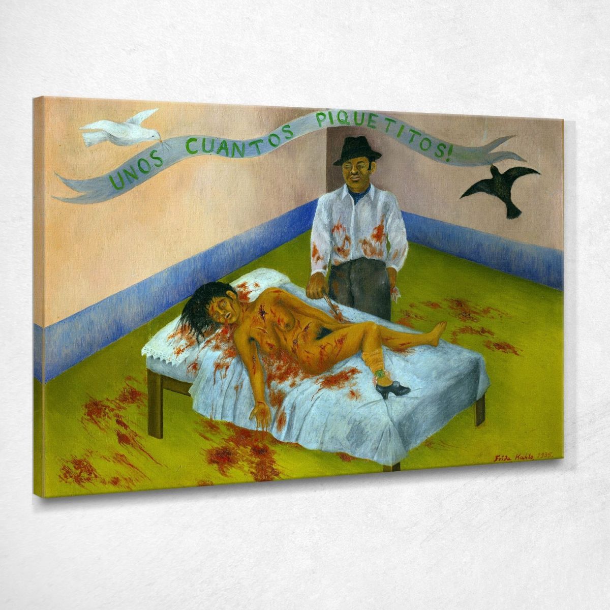 Unos Cuantos Piquetitos Frida Kahlo cuadro en lienzo