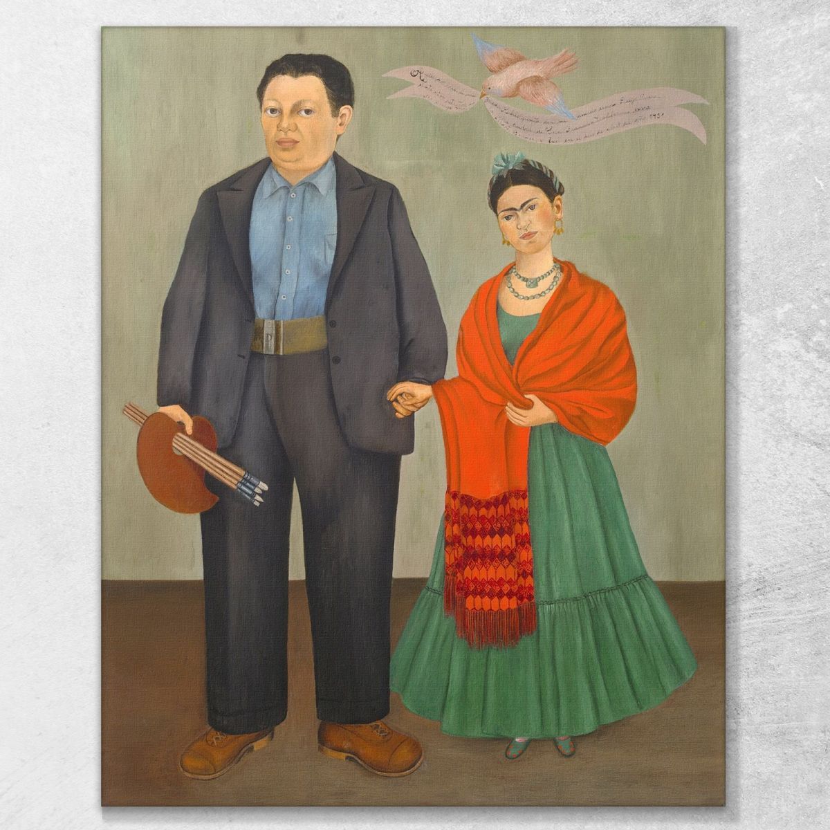 Frida And Diego Rivera Frida Kahlo canvas print
