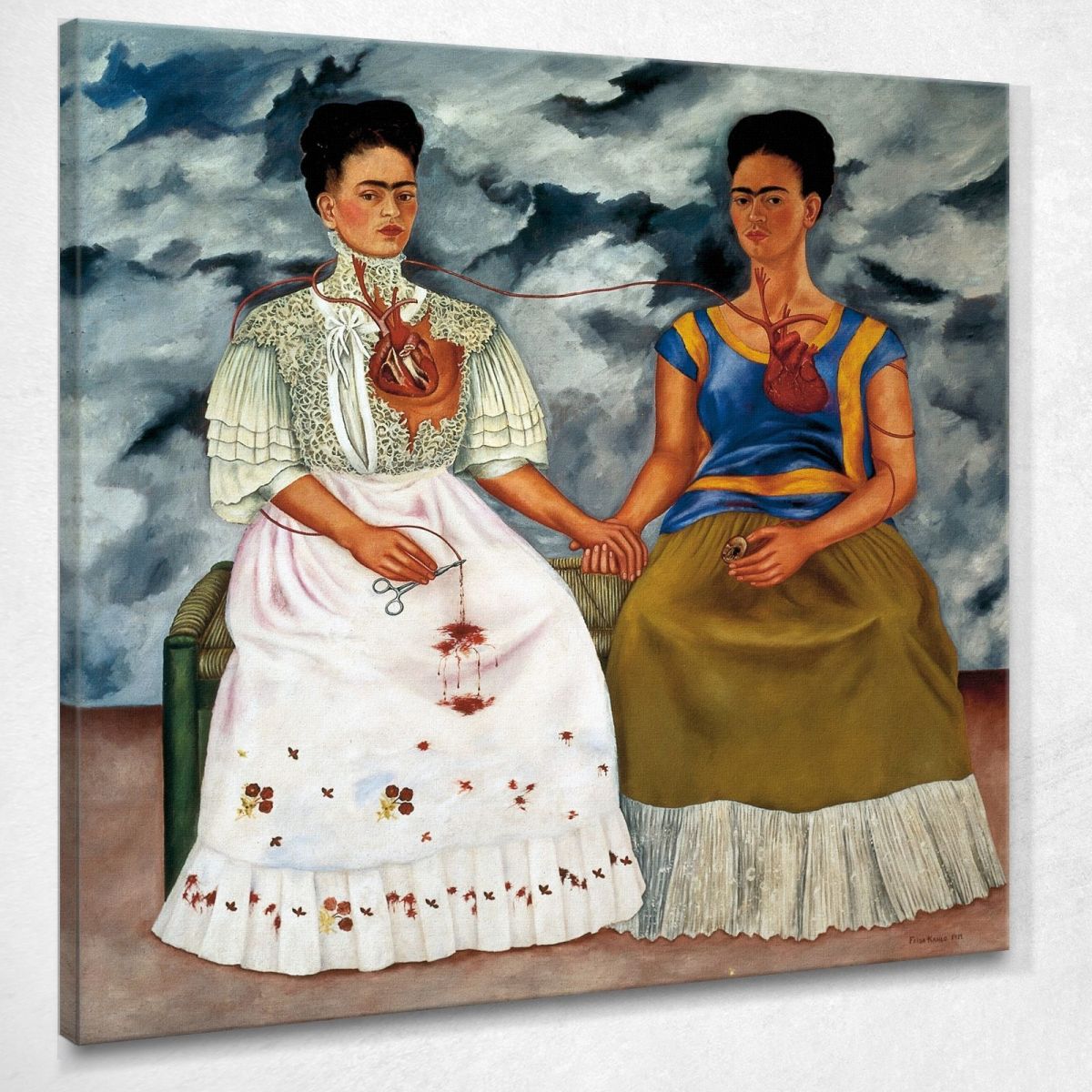 The Two Fridas Frida Kahlo canvas print