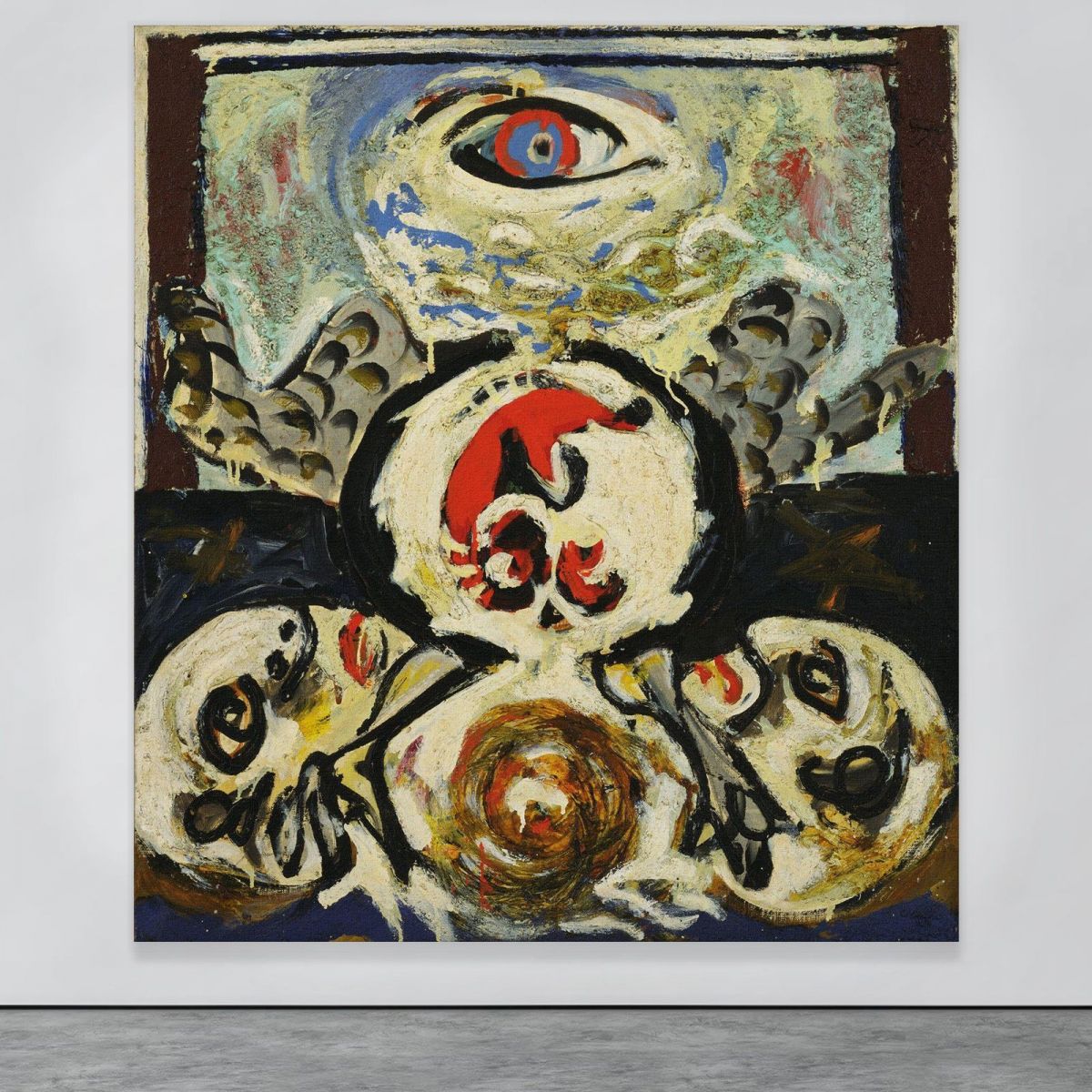 Bird Jackson Pollock canvas print