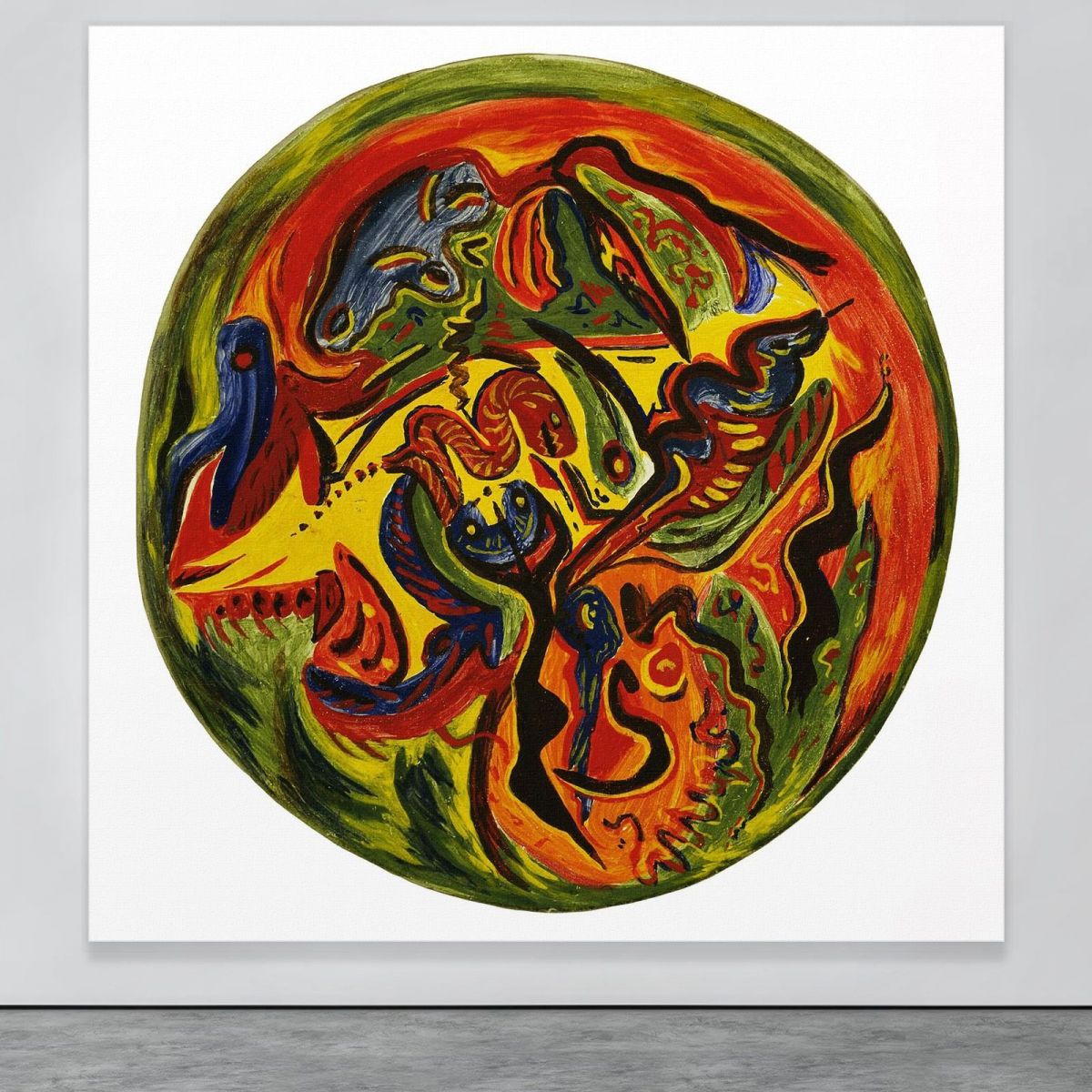 Circle Jackson Pollock canvas print