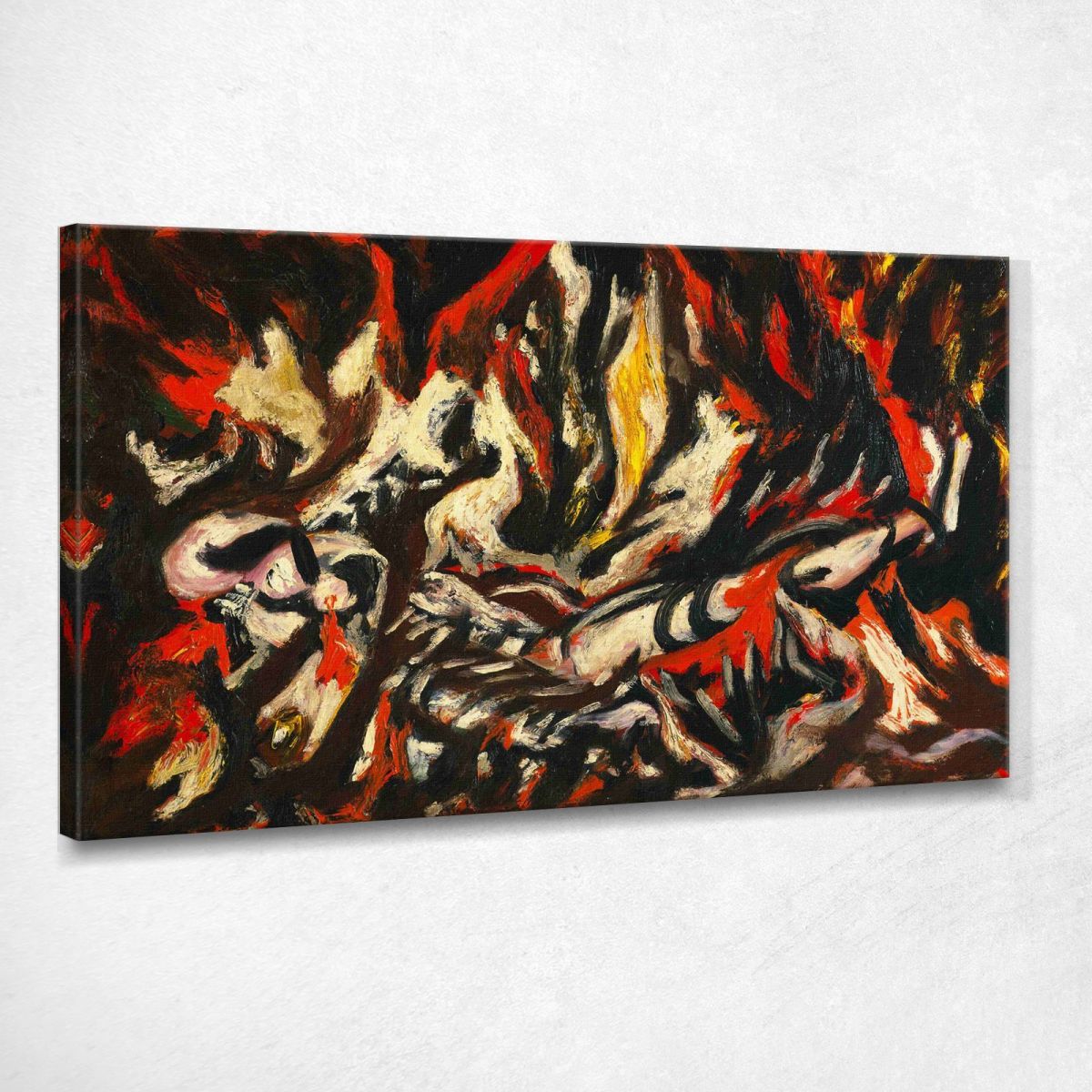 The Flame Jackson Pollock canvas print