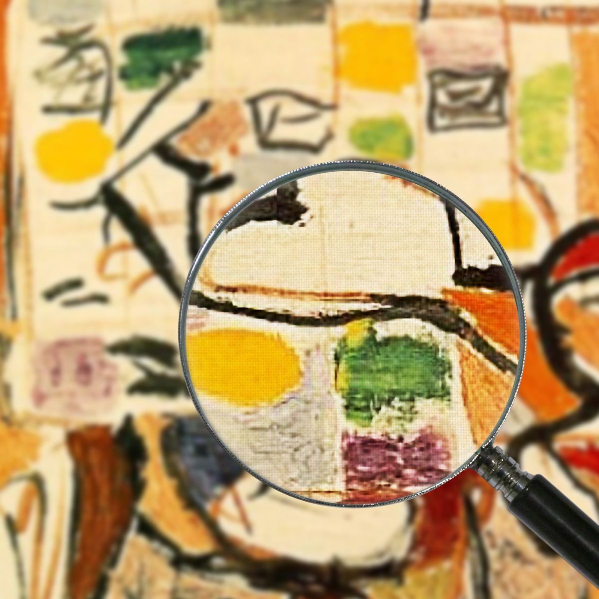 The Tea Cup Jackson Pollock canvas print