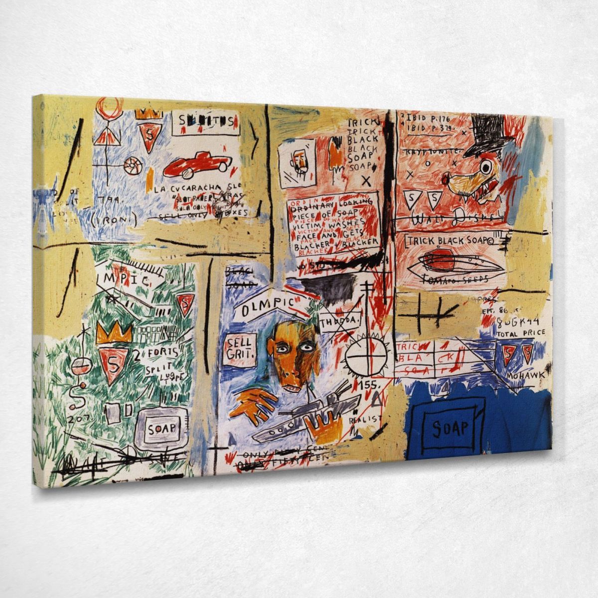 Olympic, 1983 Jean-Michel Basquiat canvas print