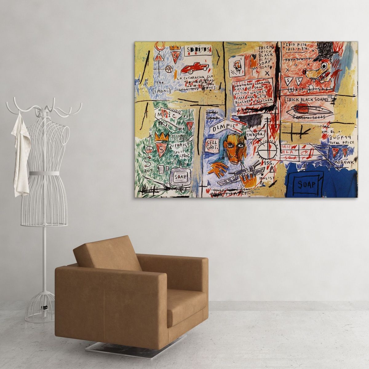 Olympic, 1983 Jean-Michel Basquiat canvas print