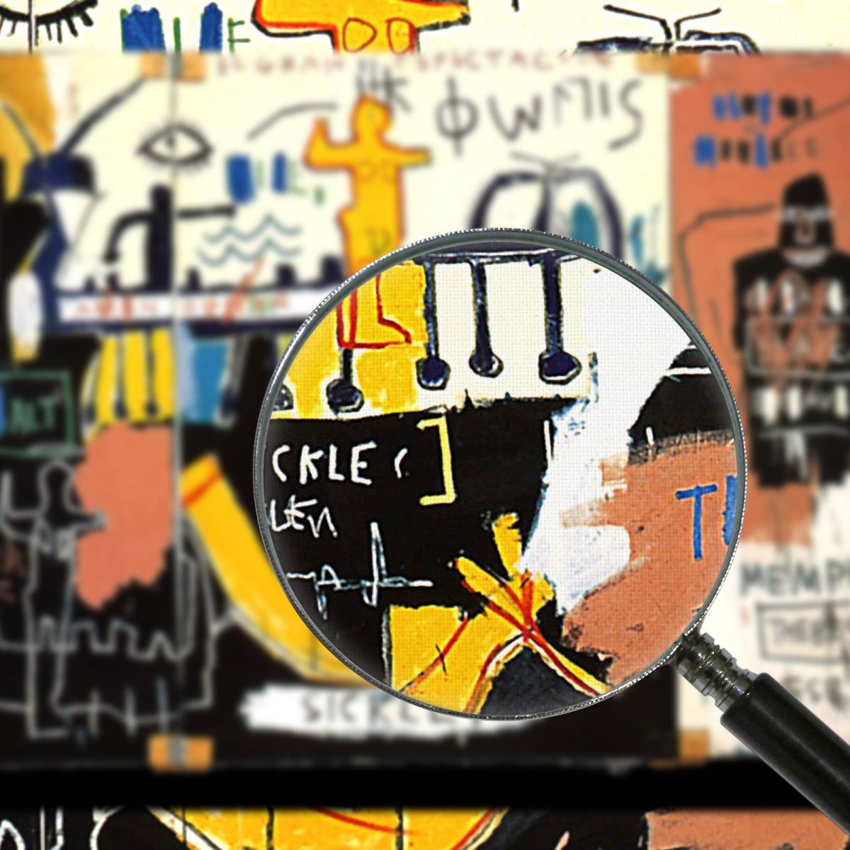 The Nile Jean-Michel Basquiat canvas print