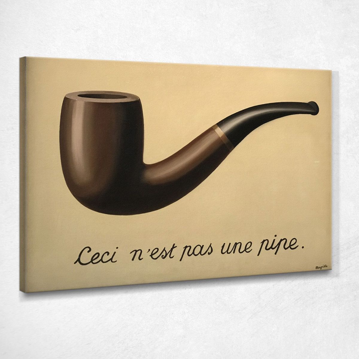 This Is Not A Pipe René Magritte canvas print