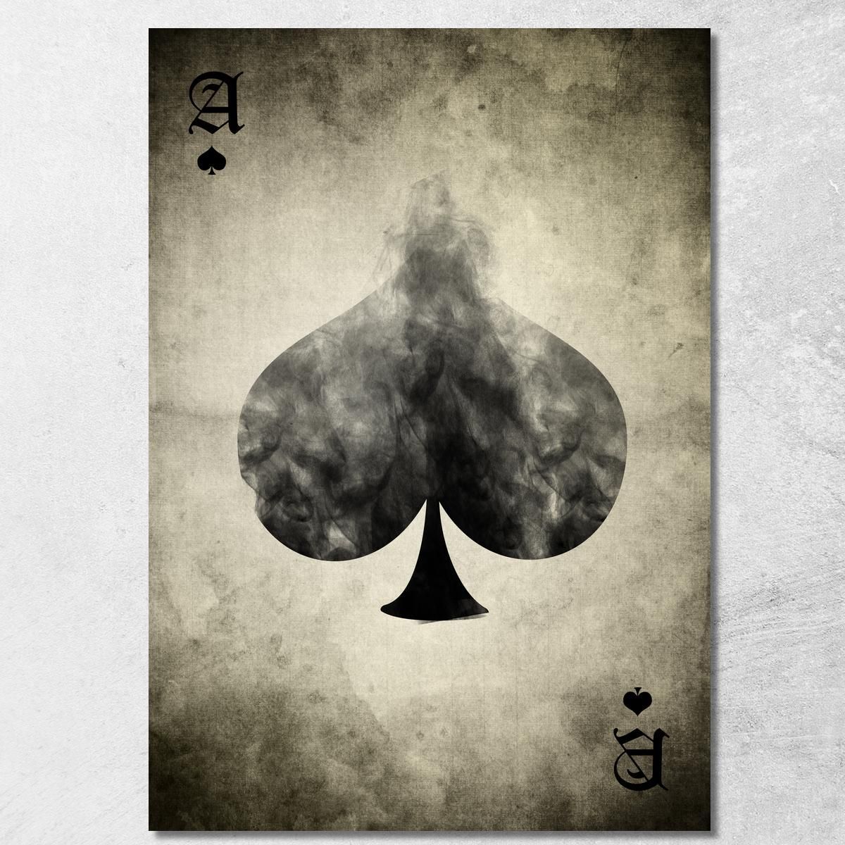 Ace Of Spades Playing Cards Frame canvas print