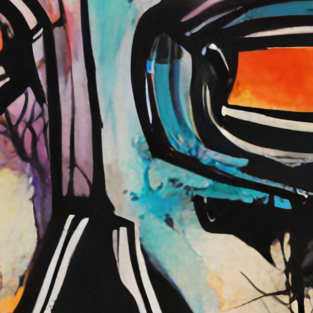 Der Elektrische Blick Neuinterpretation Jean-Michel Basquiat drucken auf leinwand