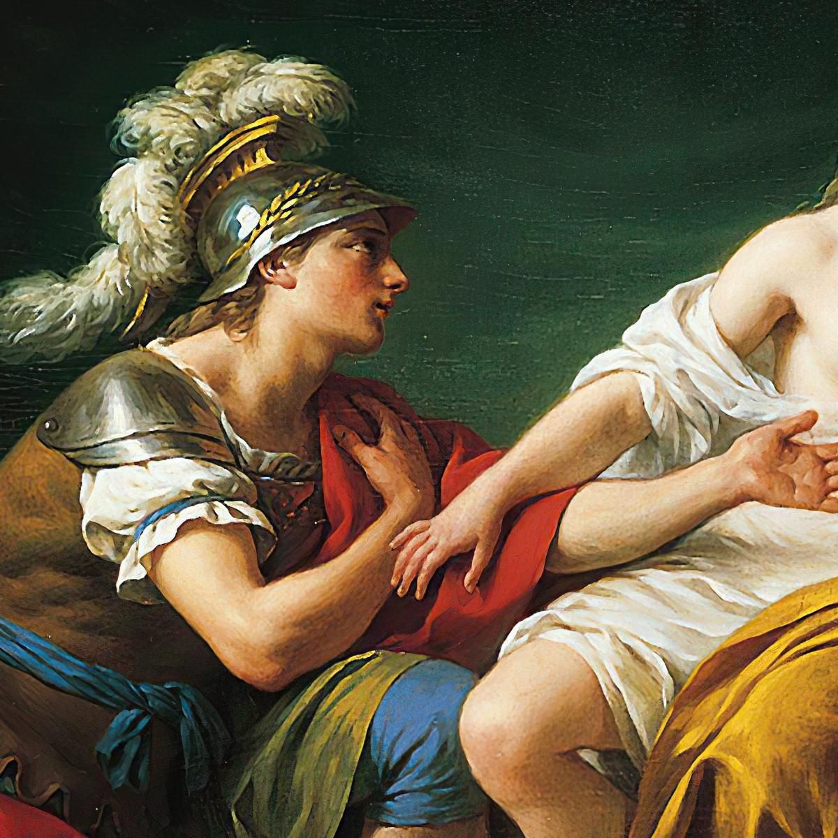 Alcibiades On His Knees Before His Mistress Louis-Jean-François ...