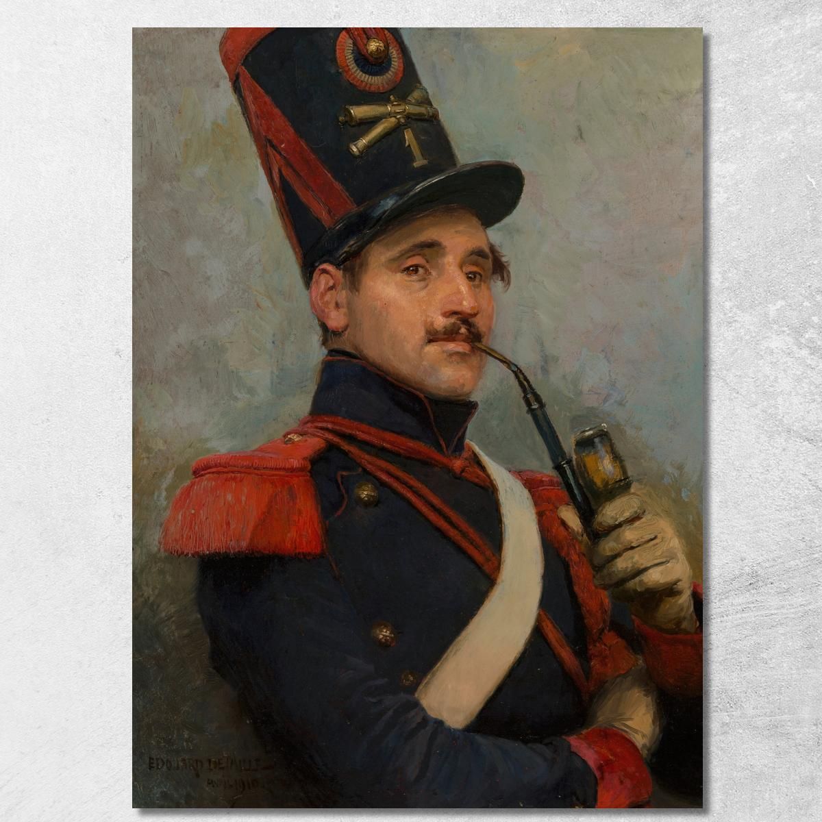 Autoritratto Con Uniforme Da Soldato Dell'Artiglieria A Cavallo ...