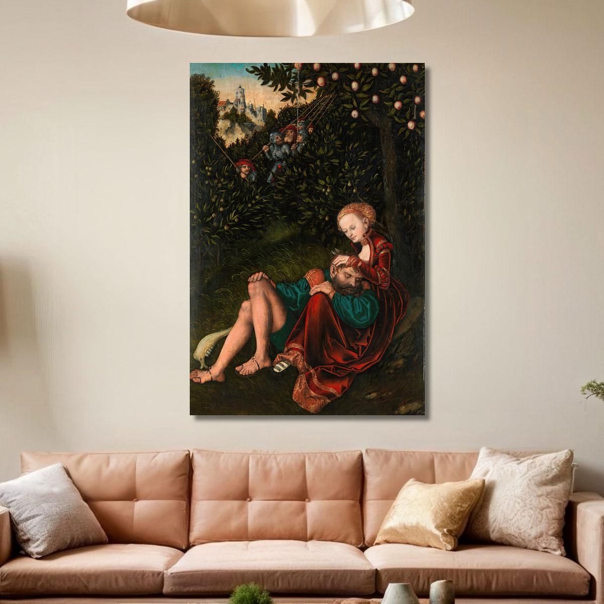 Samson And Delilah Lucas Cranach the Elder canvas print