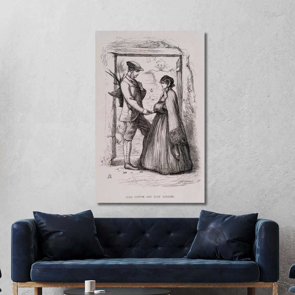 Lord Lufton And Lucy Robarts Sir John Everett Millais canvas print