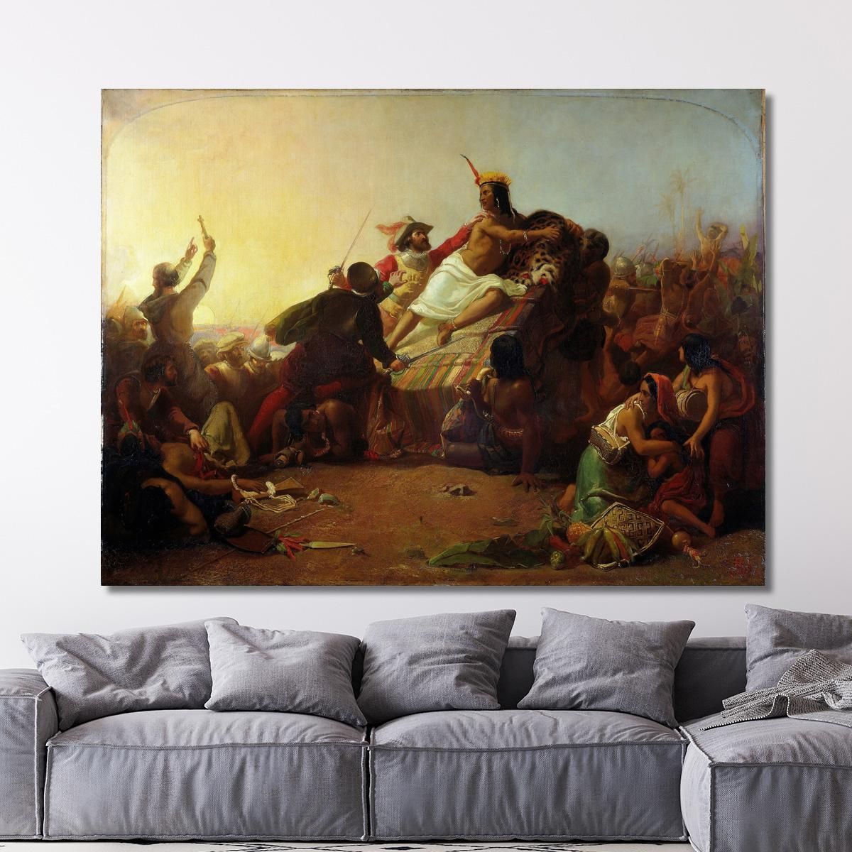 Pizarro Capturando Al Inca Del Perú Sir John Everett Millais cuadro en ...