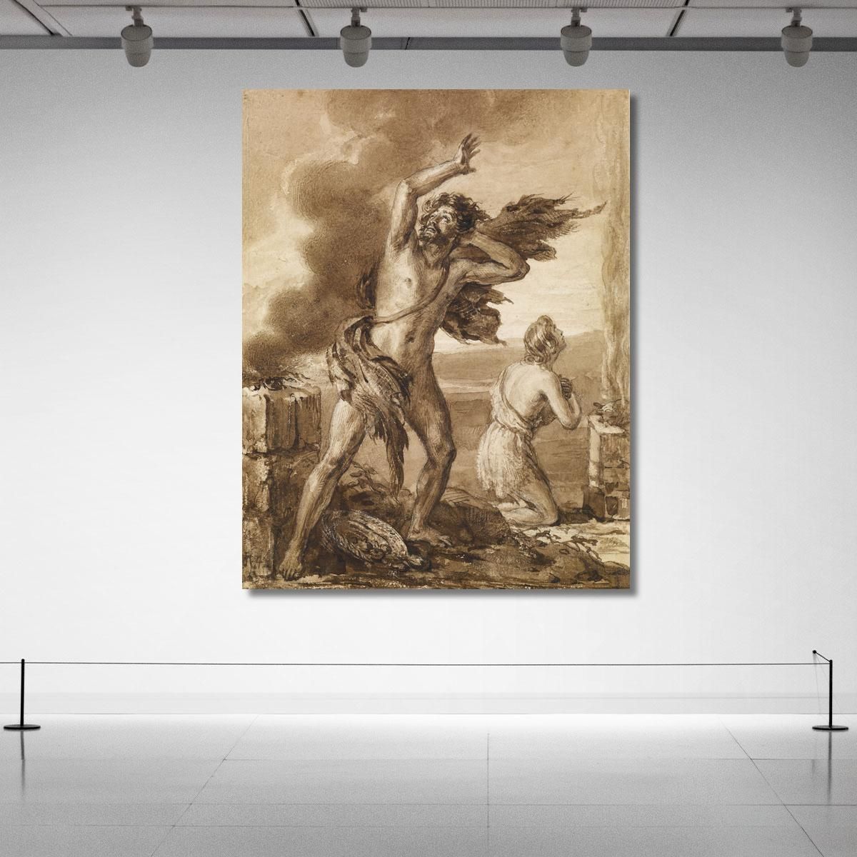 The Rejection Of Cain'S Sacrifice (Genesis Iv) Sir John Everett Millais ...