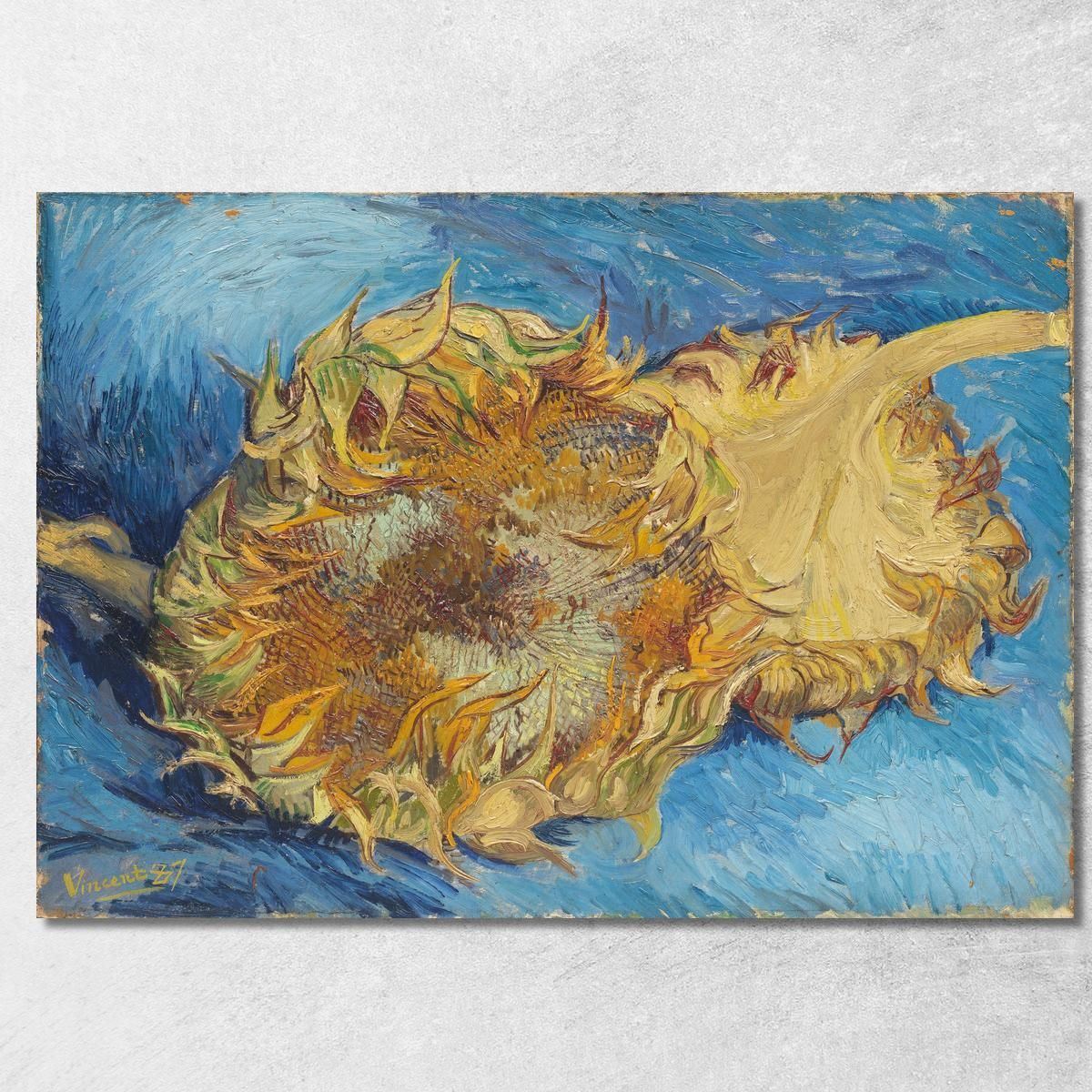 Two Cut Sunflowers Vincent van Gogh canvas print