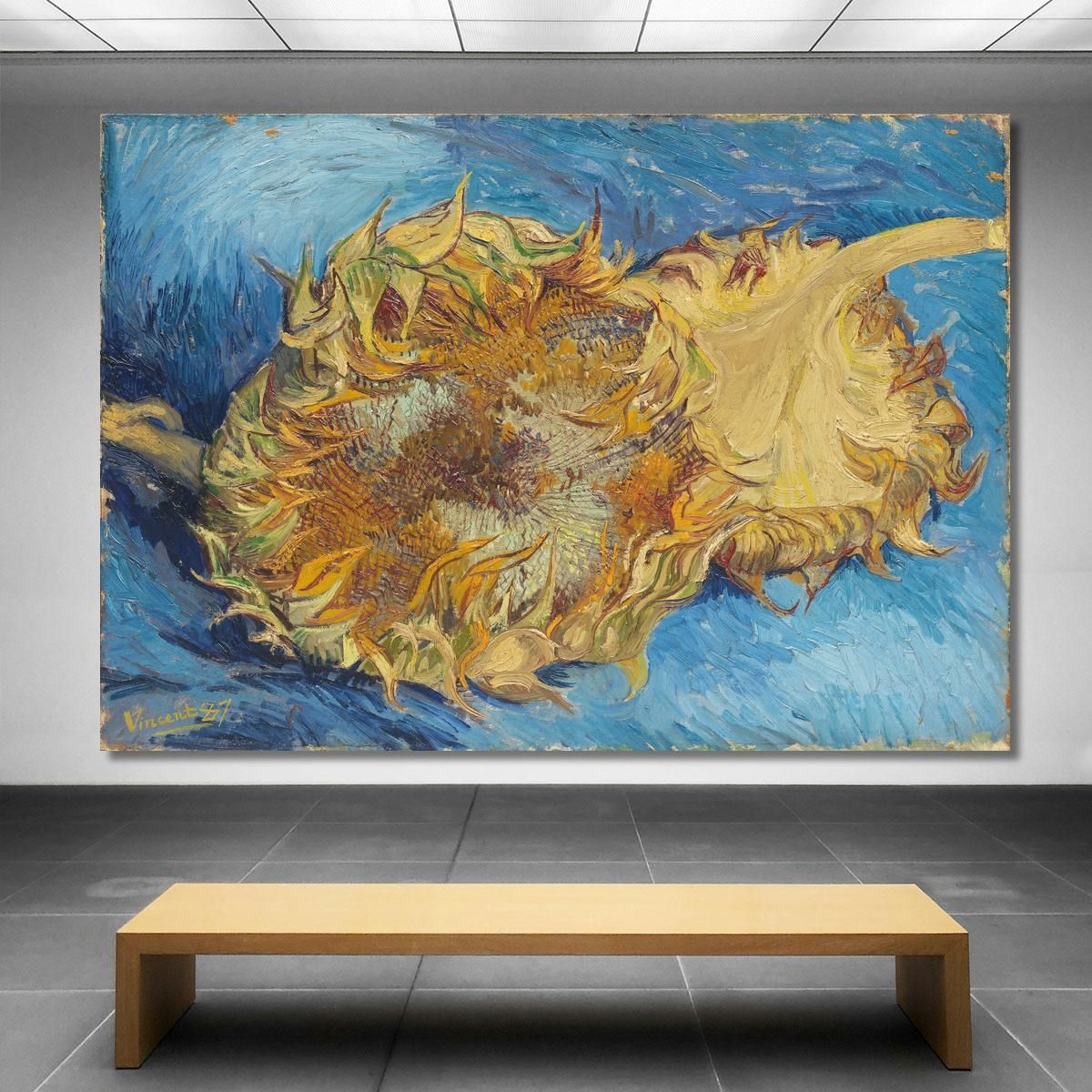 Two Cut Sunflowers Vincent van Gogh canvas print