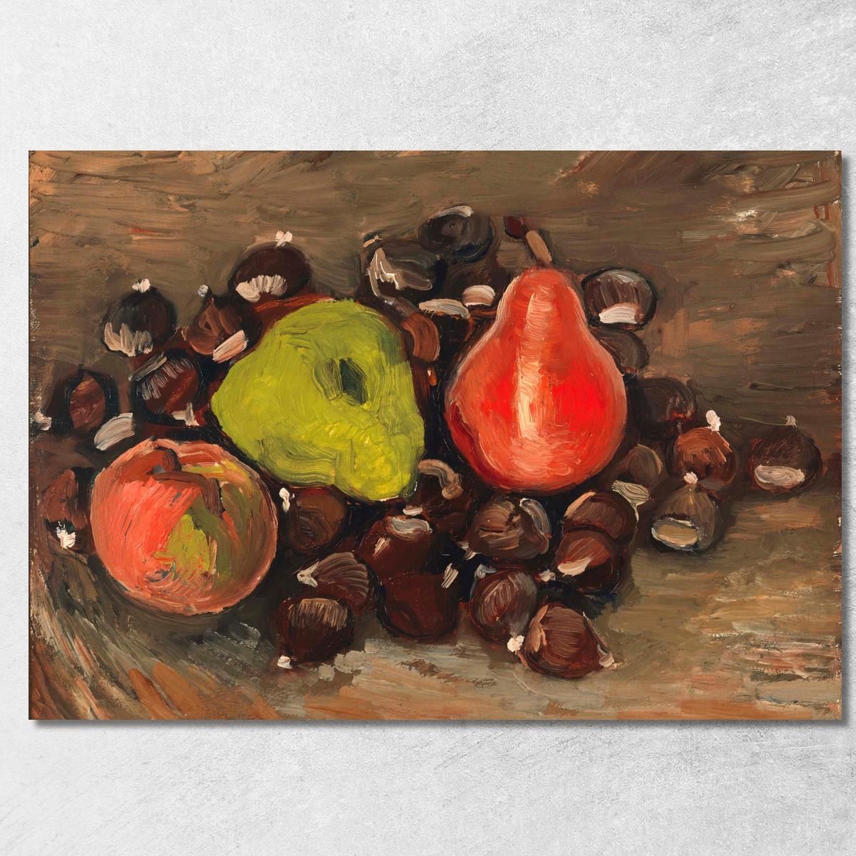 Still Life With Fruit And Chestnuts Vincent van Gogh canvas print