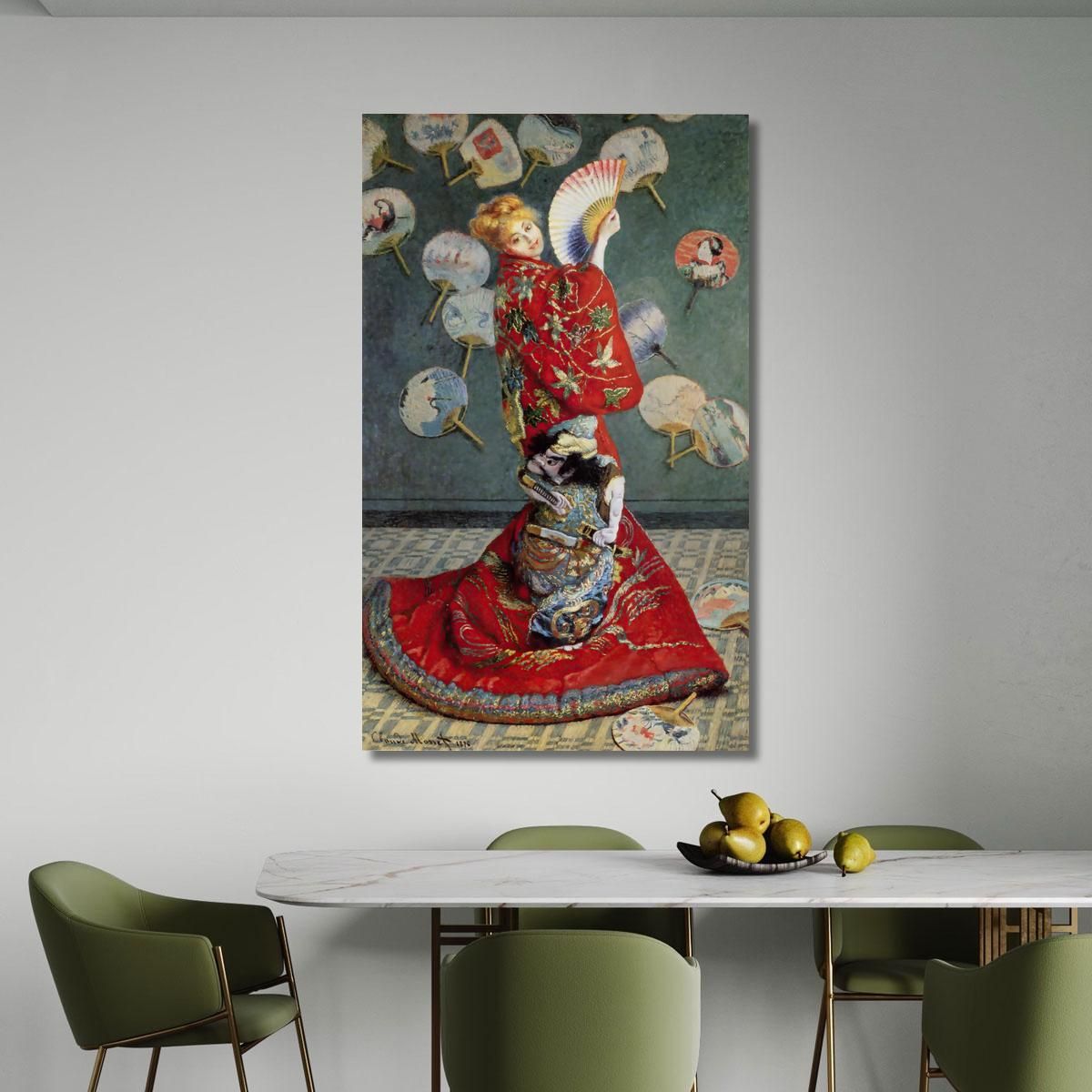 Camille Monet In Japanese Costume Claude Monet canvas print