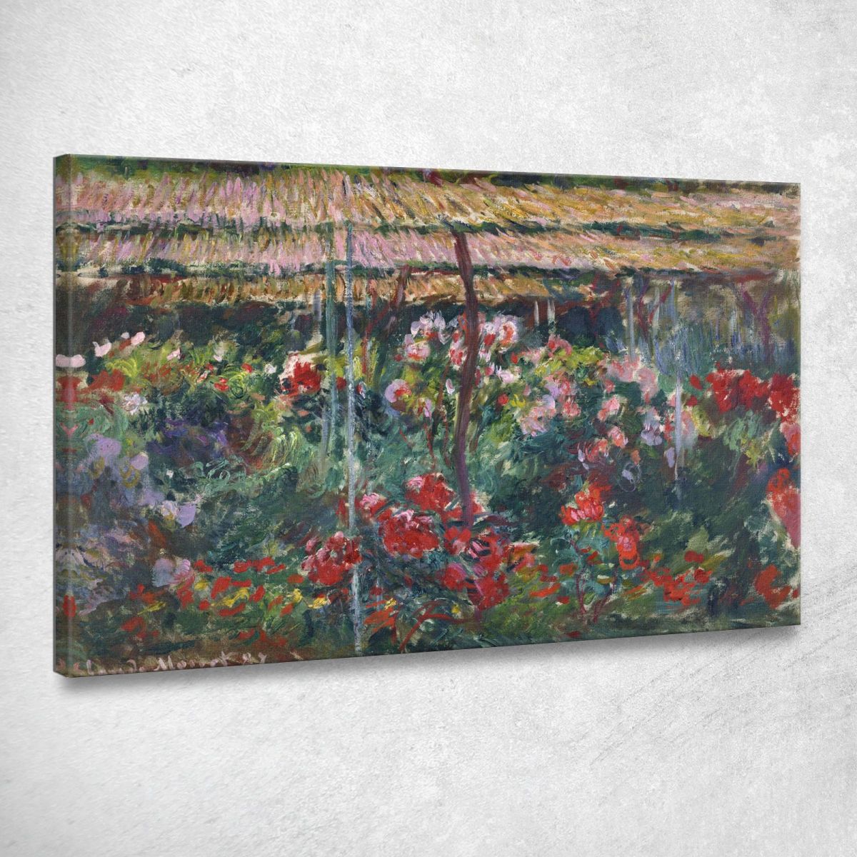 Peony Garden Claude Monet canvas print