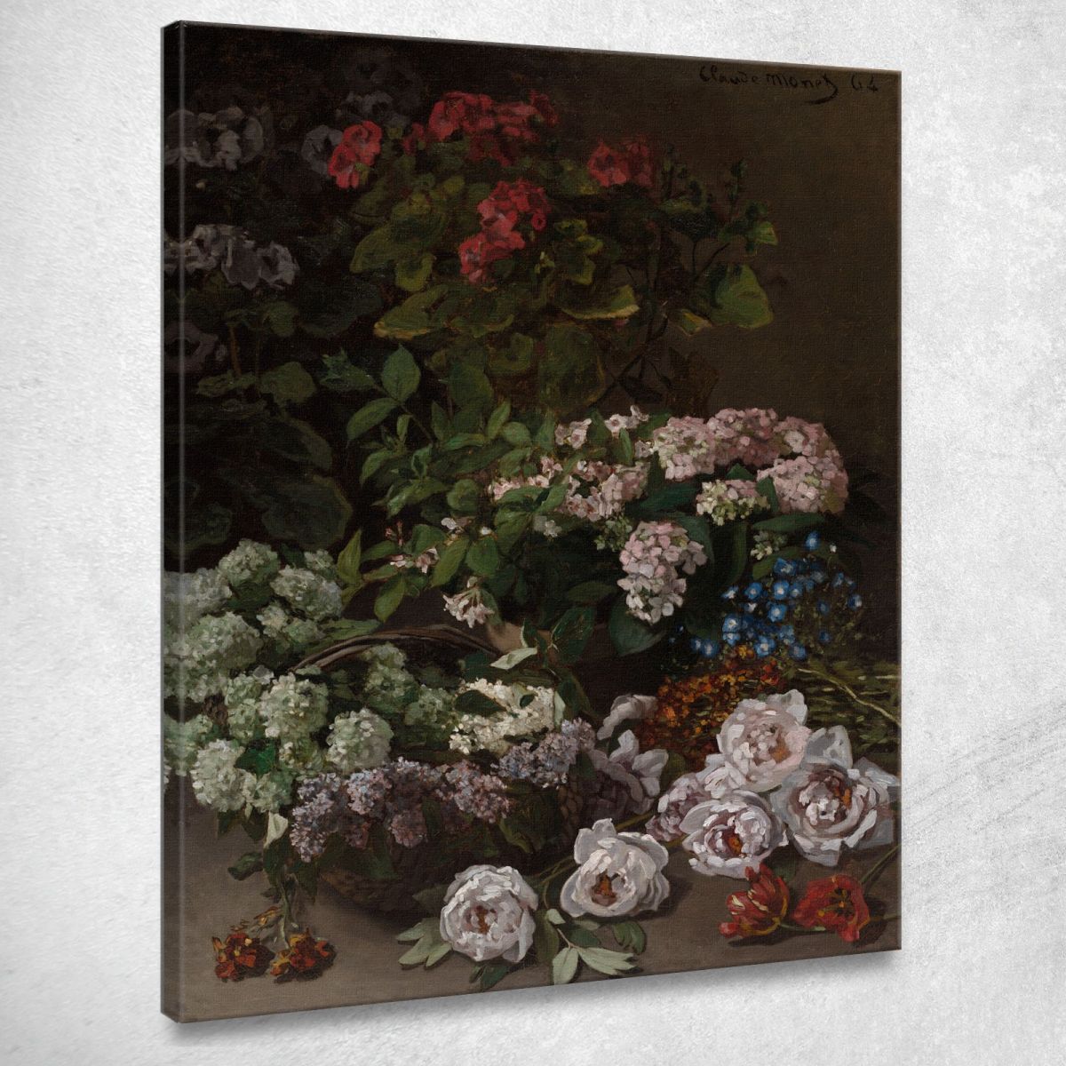 Spring Flowers Claude Monet canvas print
