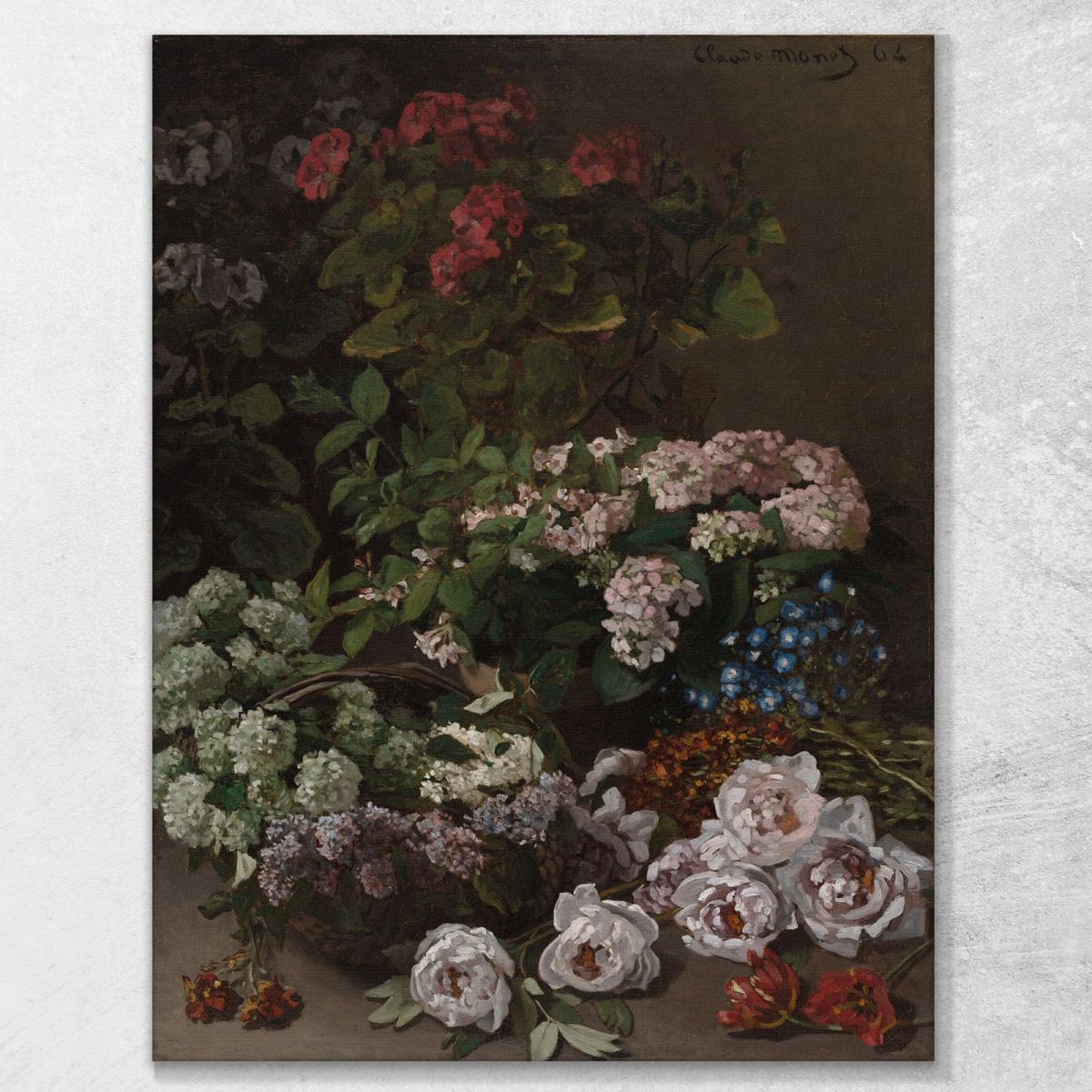 Spring Flowers Claude Monet canvas print