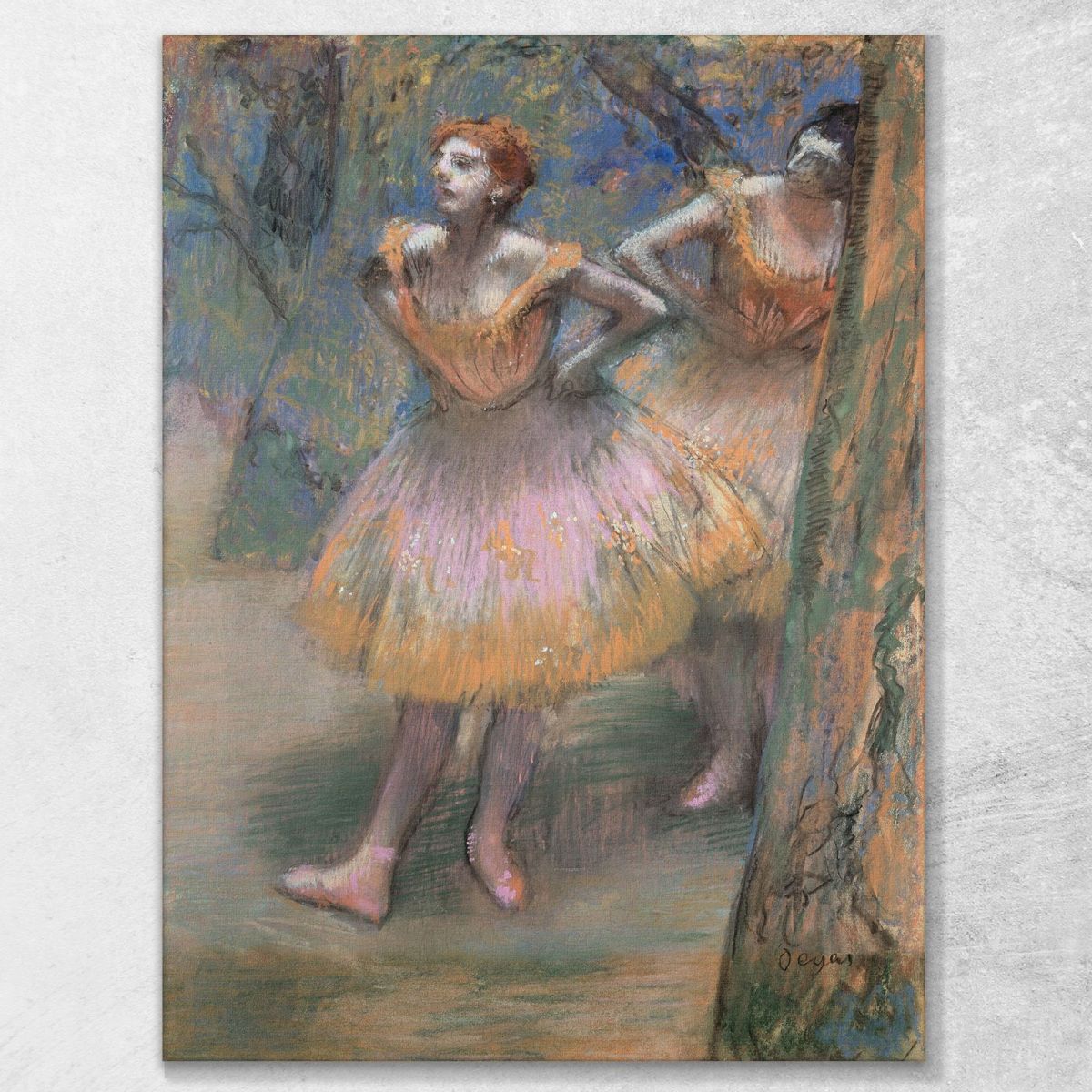Two Dancers Edgar Degas canvas print