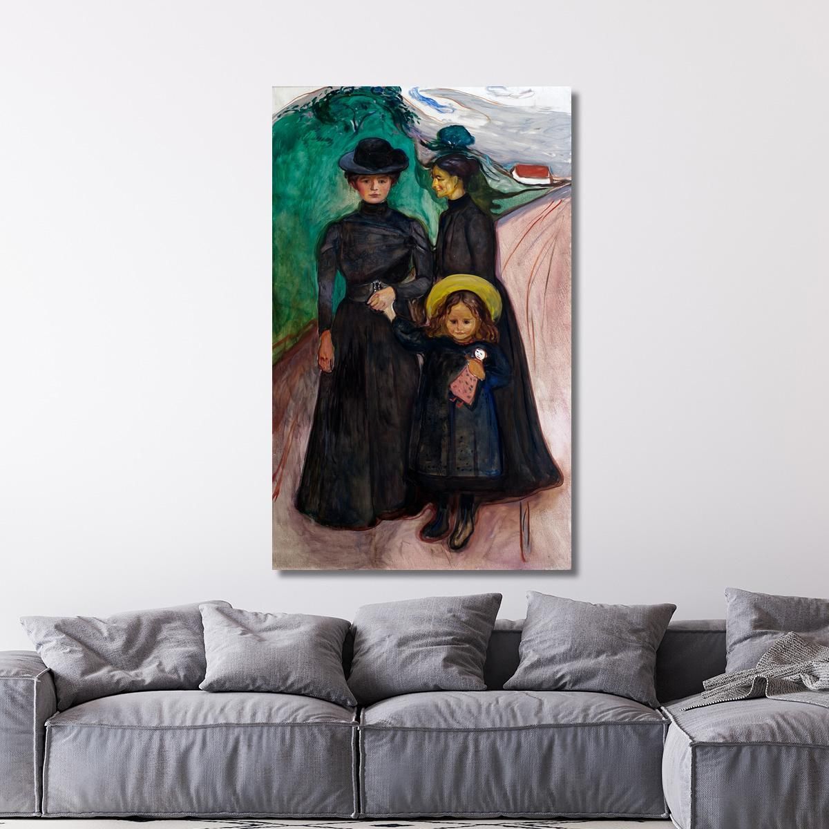 The Family The Book Family Edvard Munch canvas print