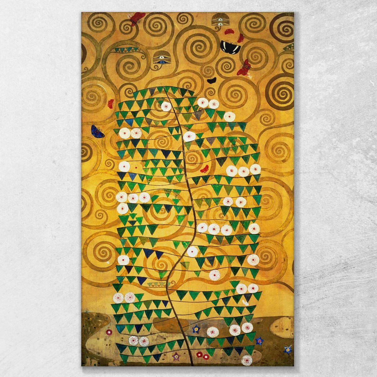 Mural For The Dining Room Stoclet Palais Completion Gustav Klimt canvas ...
