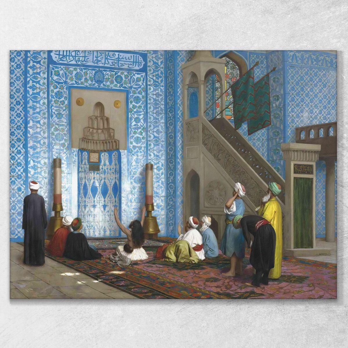 Rustem Pasha Mosque Istanbul Jean-Léon Gérôme canvas print
