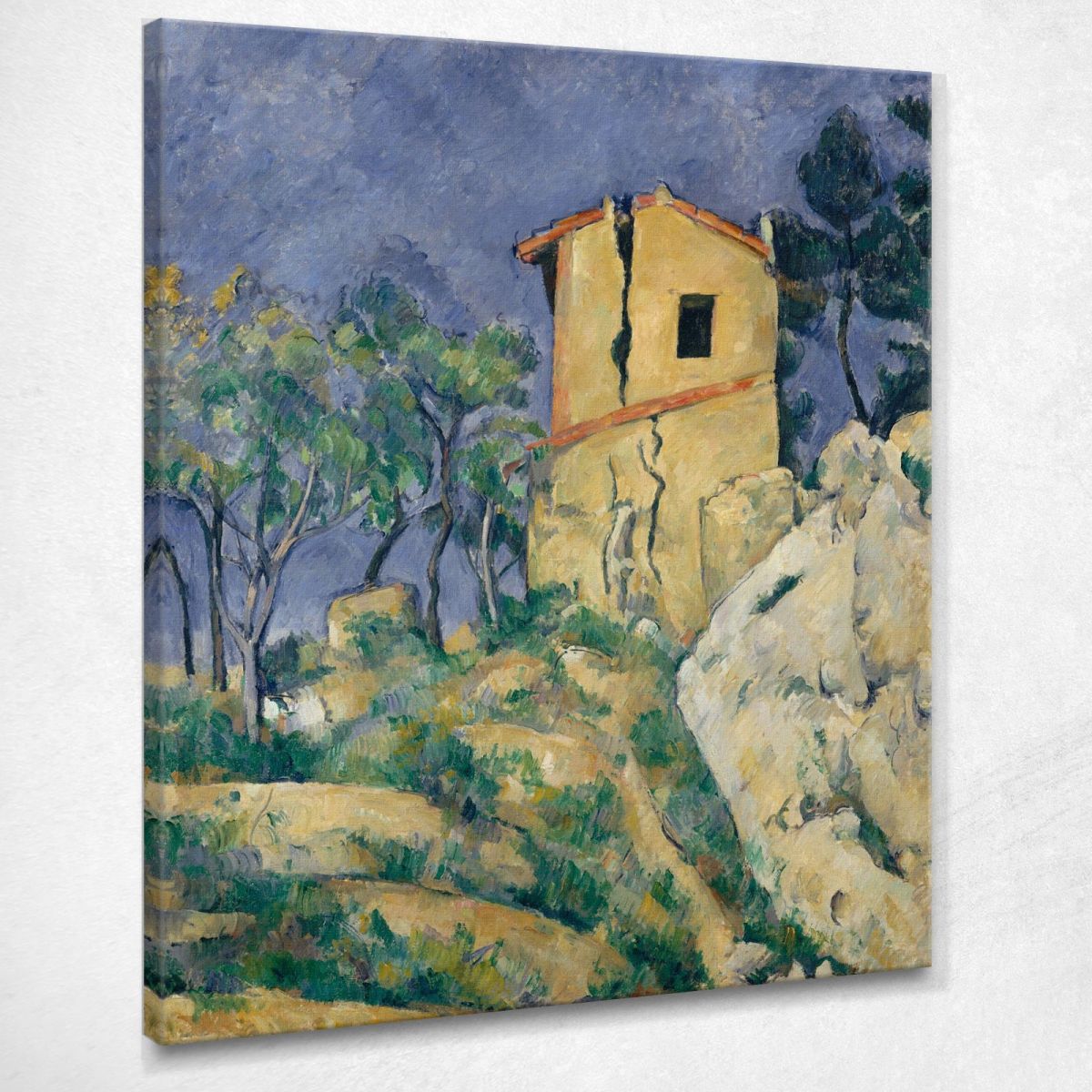 The House With Cracked Walls Paul Cézanne canvas print