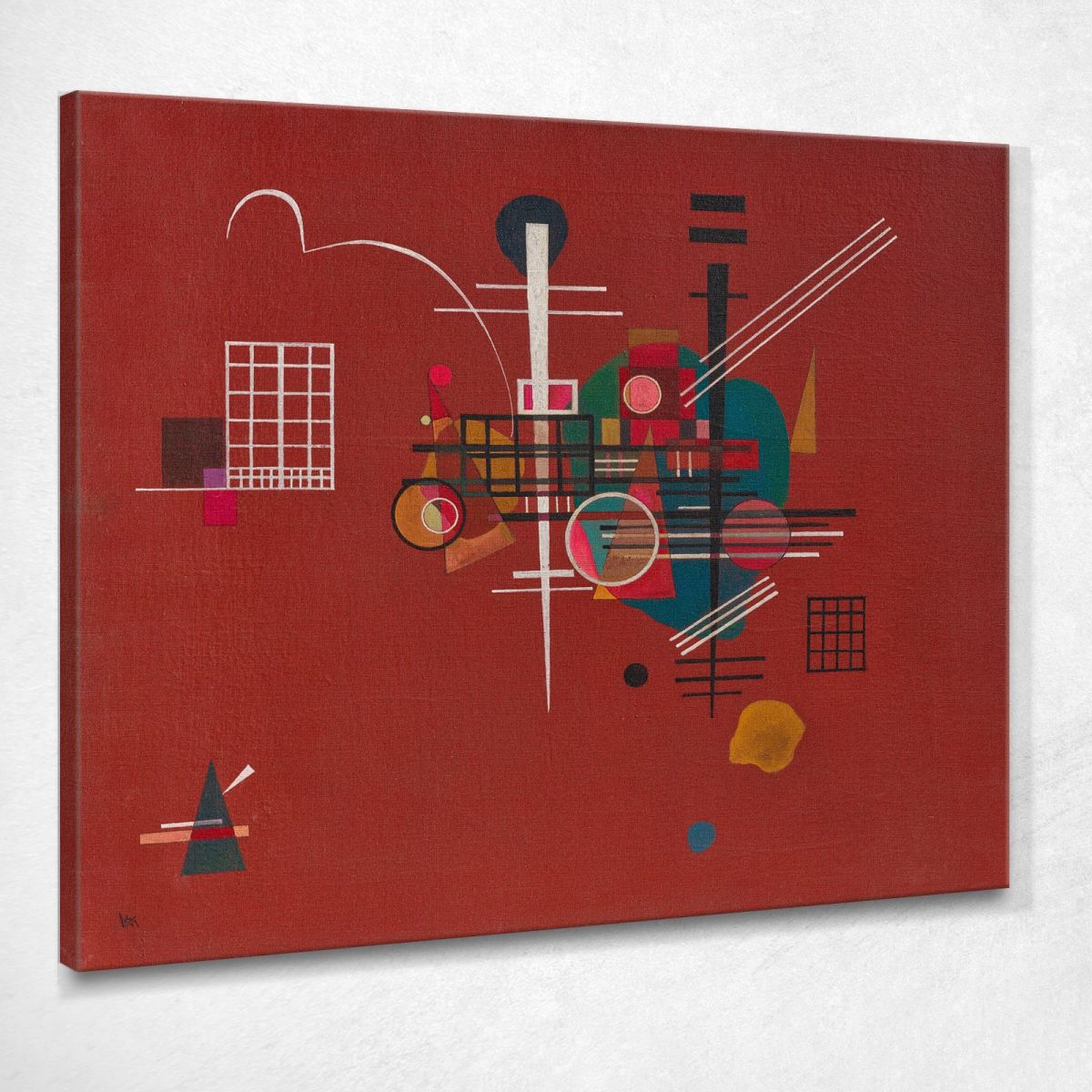 Dull Red Wassily Kandinsky canvas print