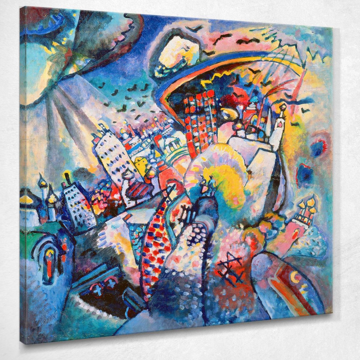 Moscú. Plaza Roja 1916 Wassily Kandinsky cuadro en lienzo