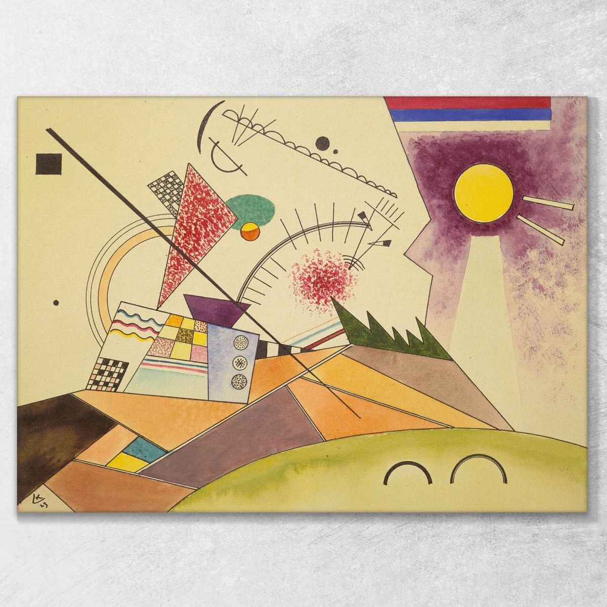 Study For Moving Rest Wassily Kandinsky canvas print