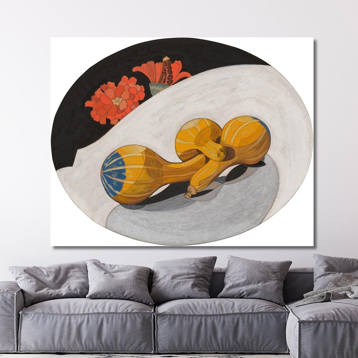 Squash And Zinnias Charles Demuth canvas print